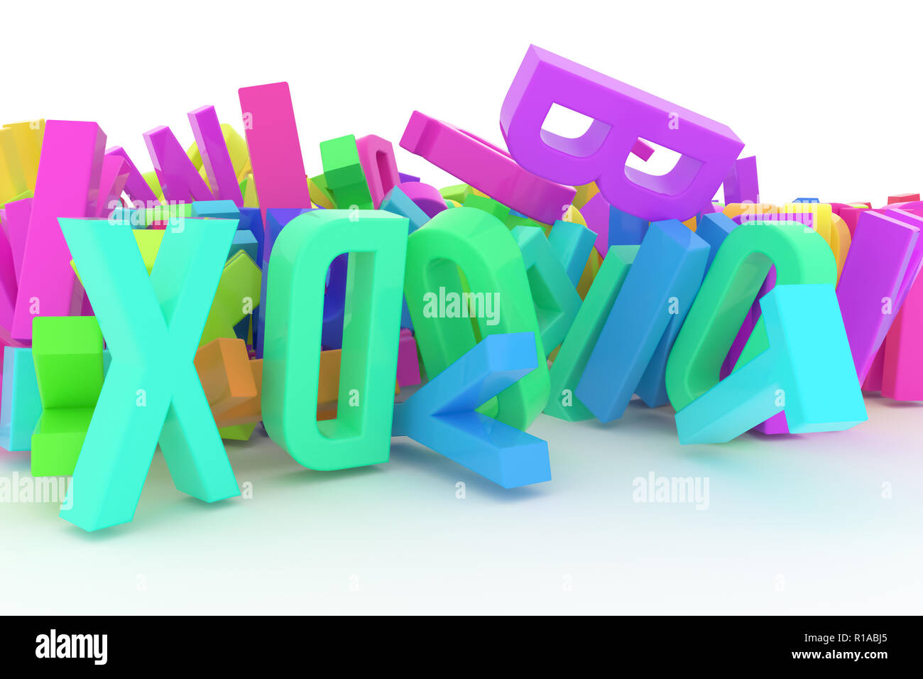 Background abstract CGI typography, good for design, alphabet, letter ...