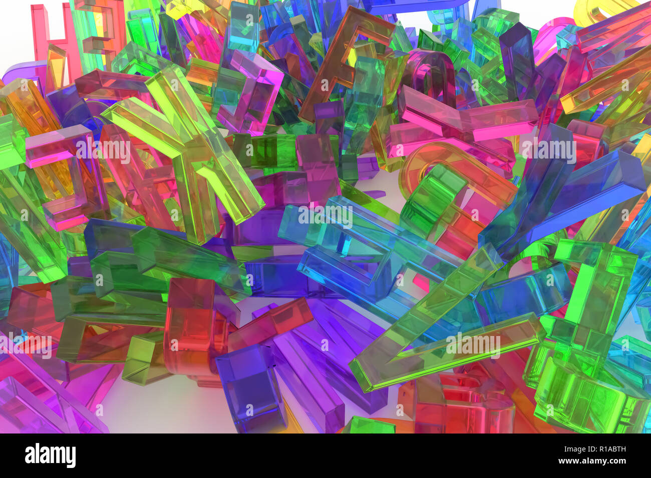 Background abstract CGI typography, good for design, alphabet, letter ...