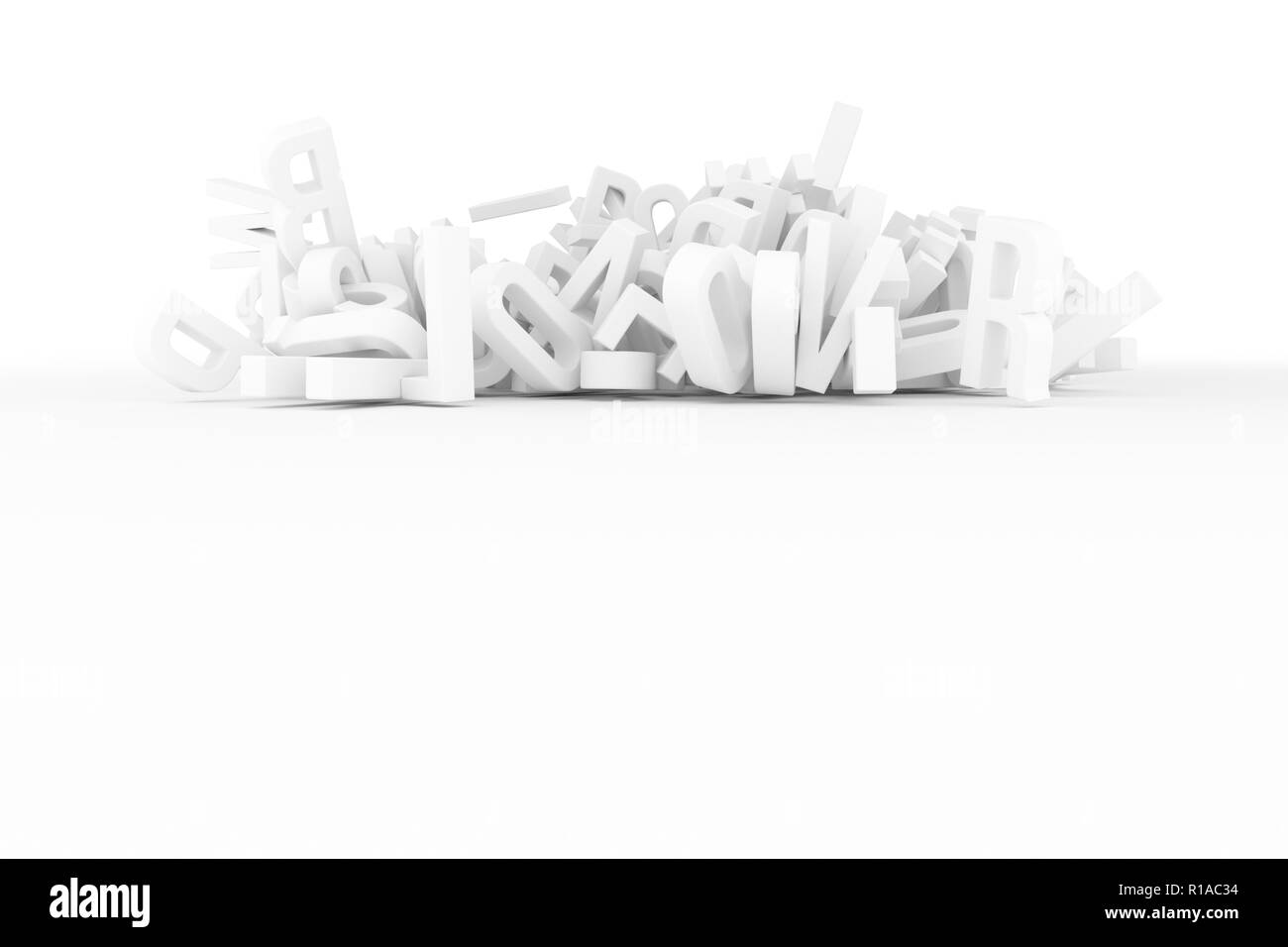 CGI typography, good for design texture or background, alphabet, letter ...