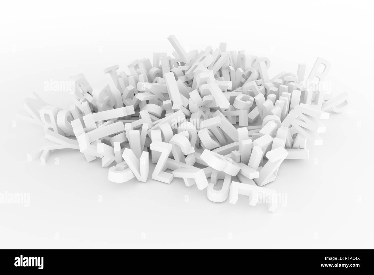 Decorative, illustrations CGI typography, letter of ABC, alphabet. Good ...