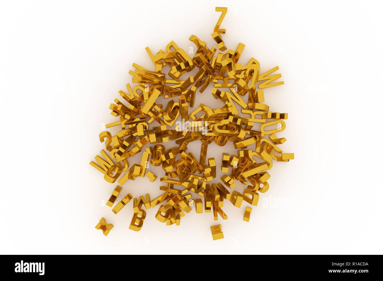 CGI typography, good for design texture or background, alphabet, letter ...