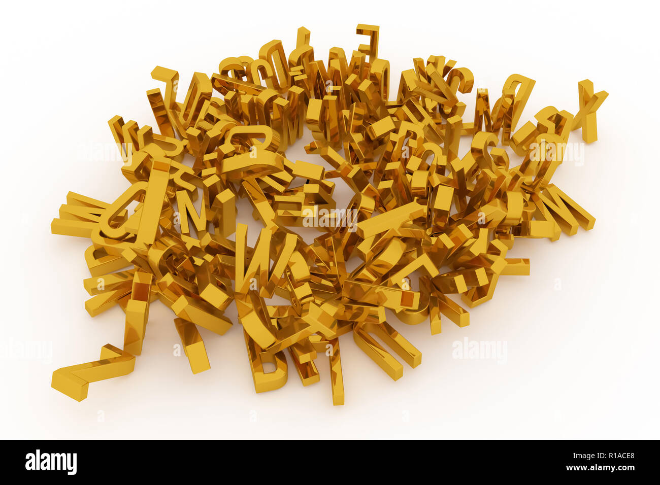 CGI typography, good for design texture or background, alphabet, letter ...