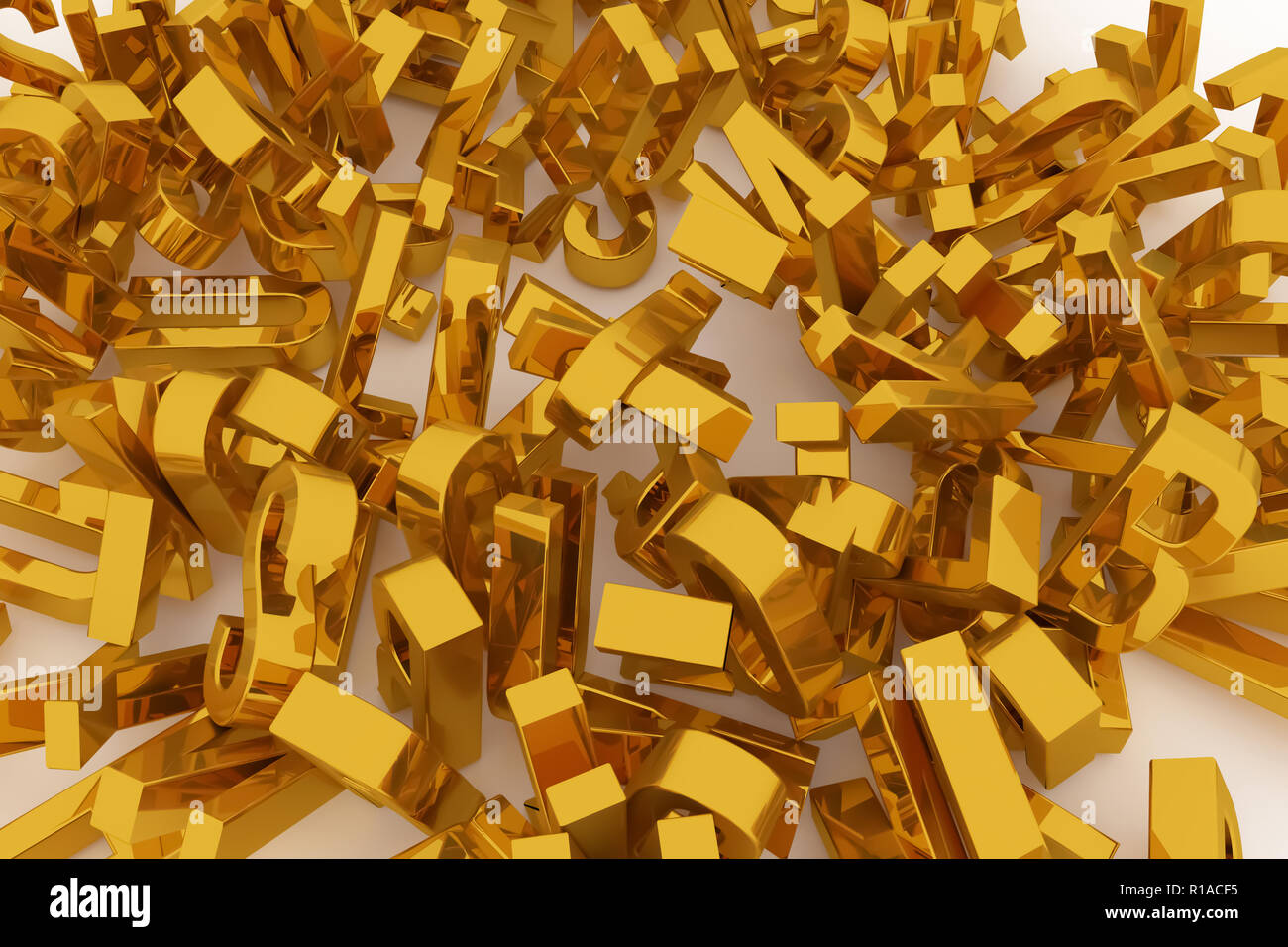 CGI typography, good for design texture or background, alphabet, letter ...