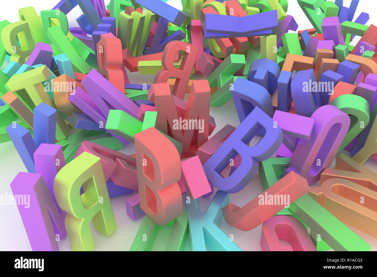 Background abstract CGI typography, good for design, alphabet, letter ...