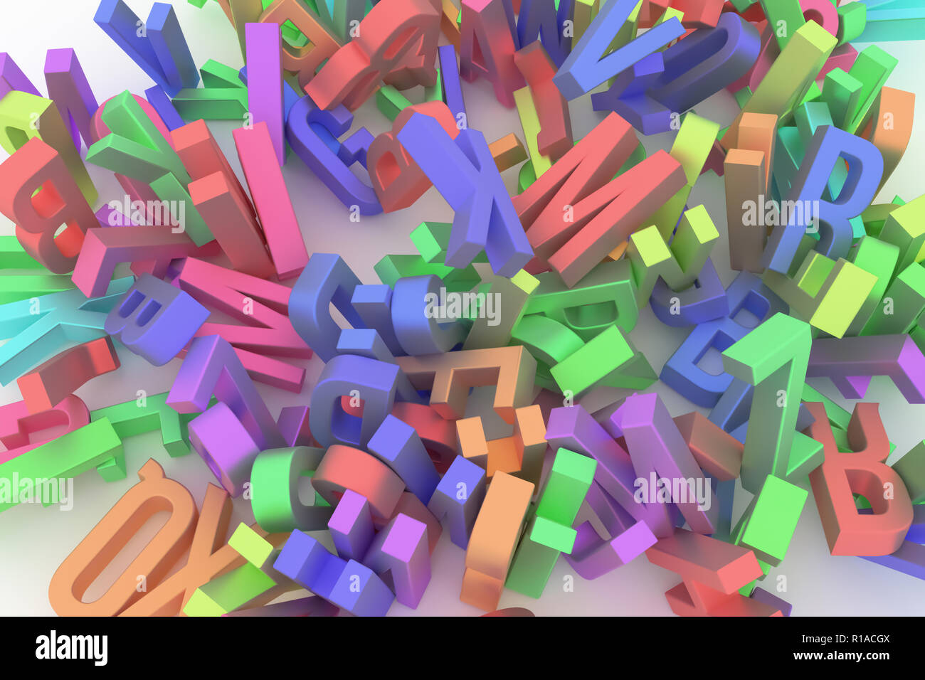 Background abstract CGI typography, good for design, alphabet, letter ...
