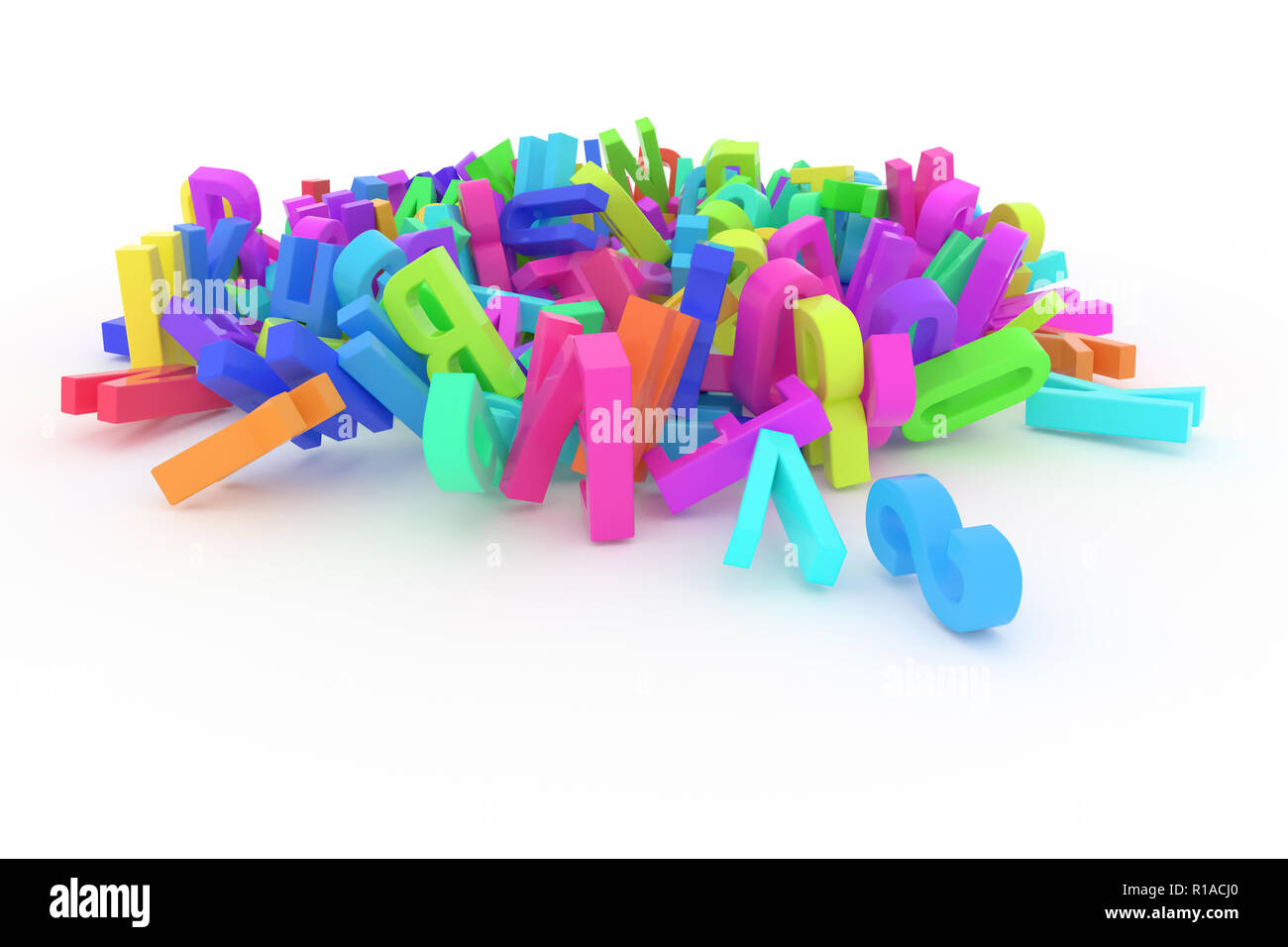 CGI typography, good for design texture or background, alphabet, letter ...