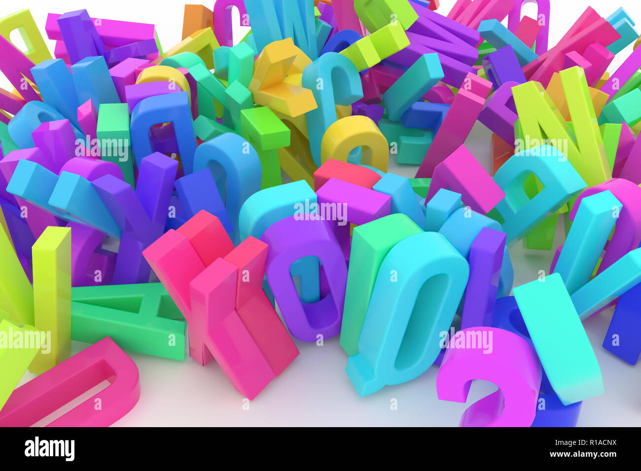 CGI typography, good for design texture or background, alphabet, letter ...