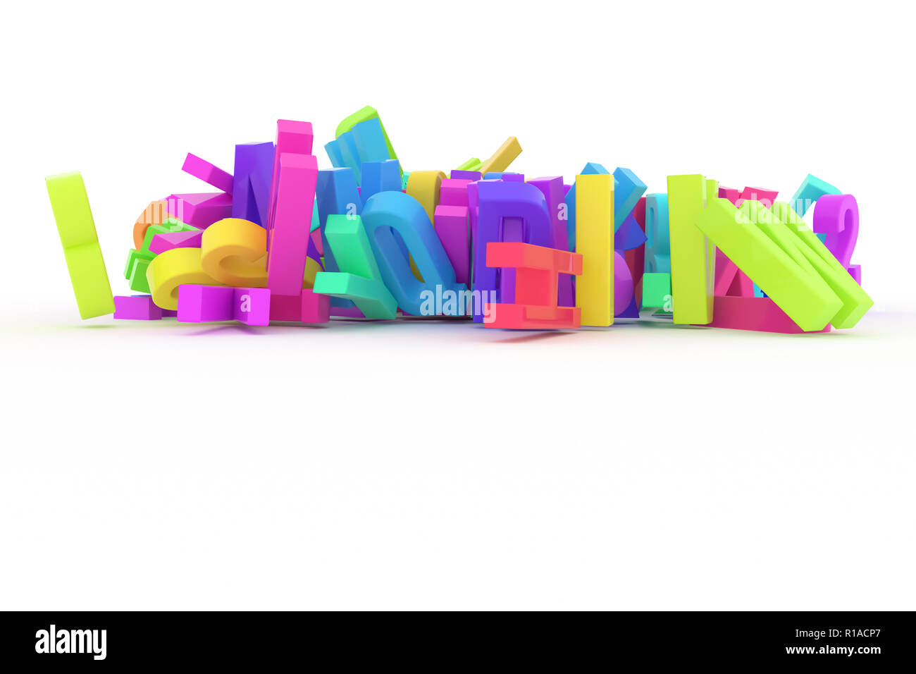 Background abstract CGI typography, good for design, alphabet, letter ...
