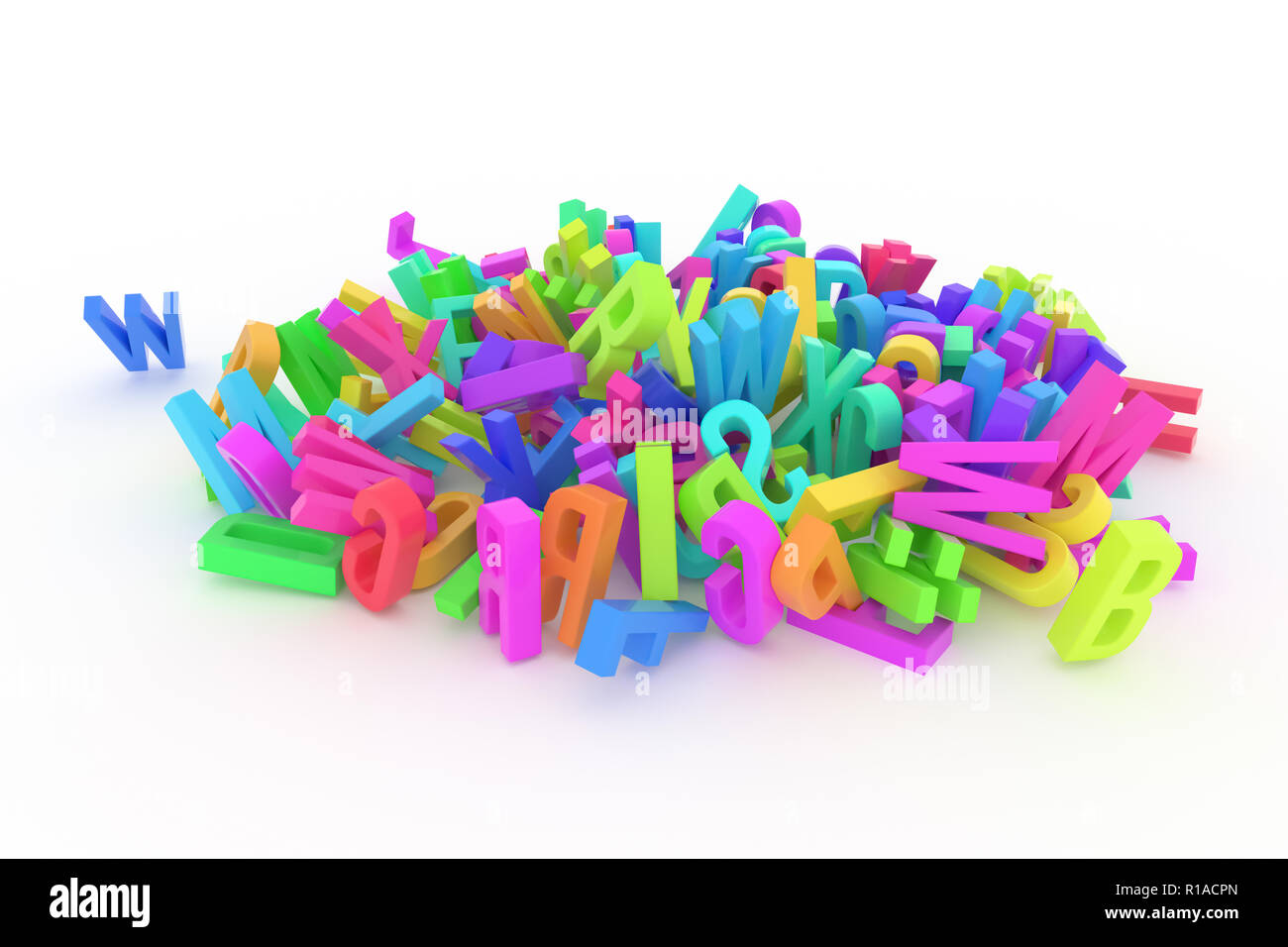 Background abstract CGI typography, good for design, alphabet, letter ...