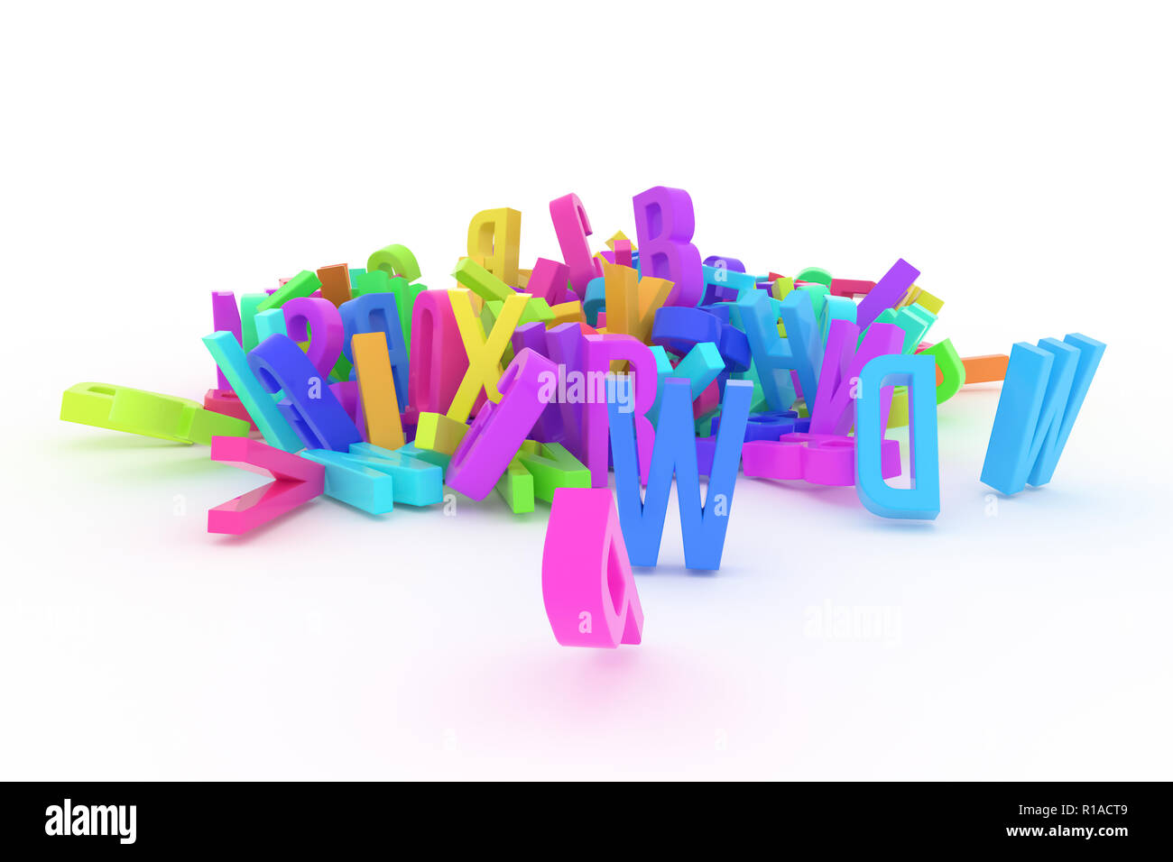 CGI typography, good for design texture or background, alphabet, letter ...