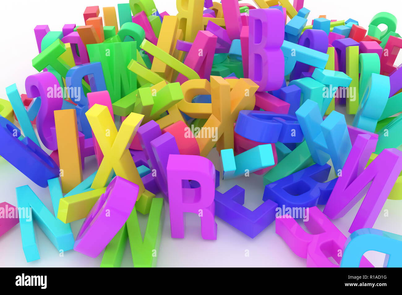 Background abstract CGI typography, good for design, alphabet, letter ...