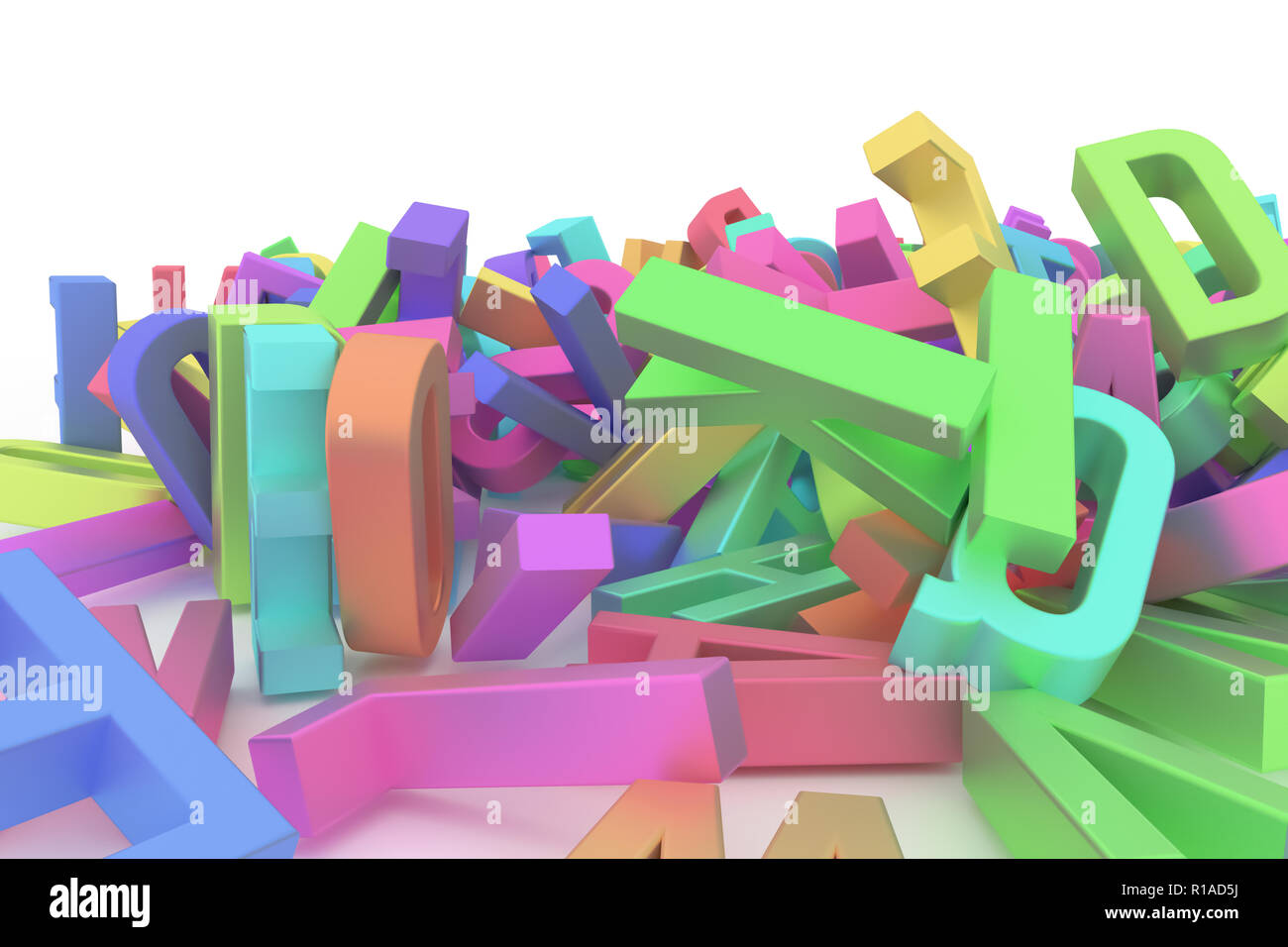 CGI typography, good for design texture or background, alphabet, letter ...