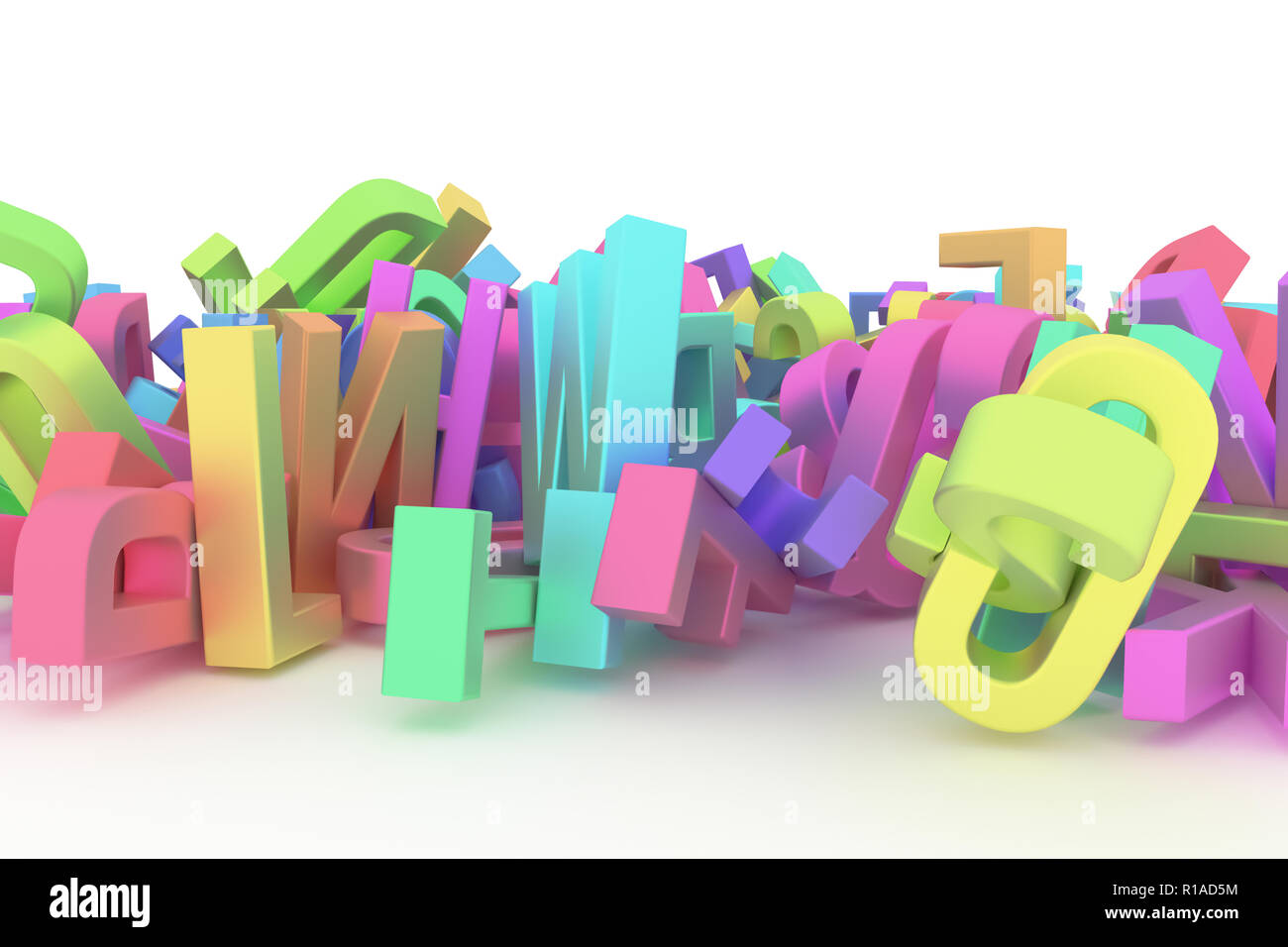 CGI typography, good for design texture or background, alphabet, letter ...