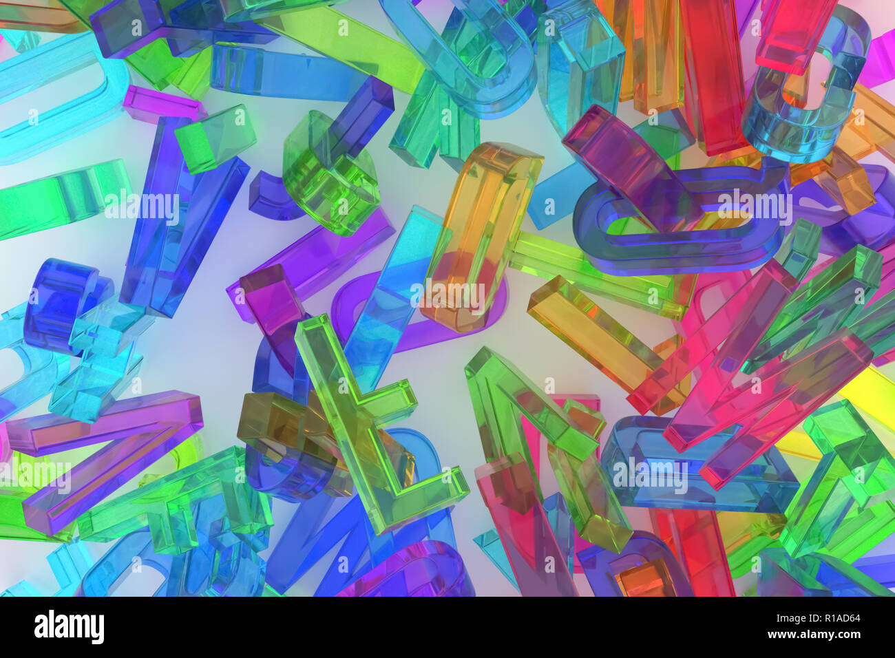 CGI typography, good for design texture or background, alphabet, letter ...