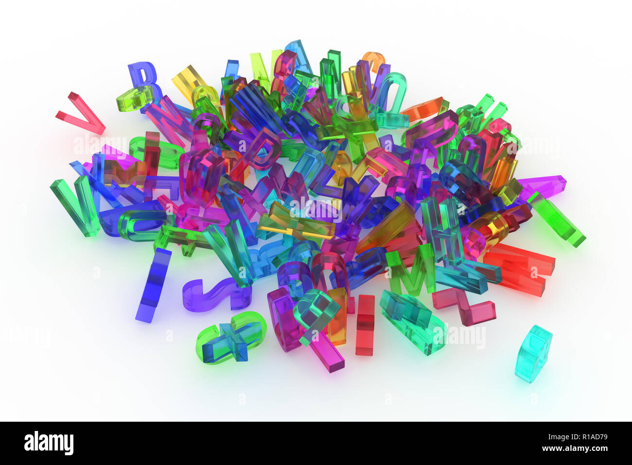 CGI typography, good for design texture or background, alphabet, letter ...