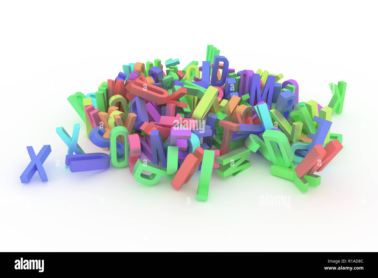 CGI typography, good for design texture or background, alphabet, letter ...