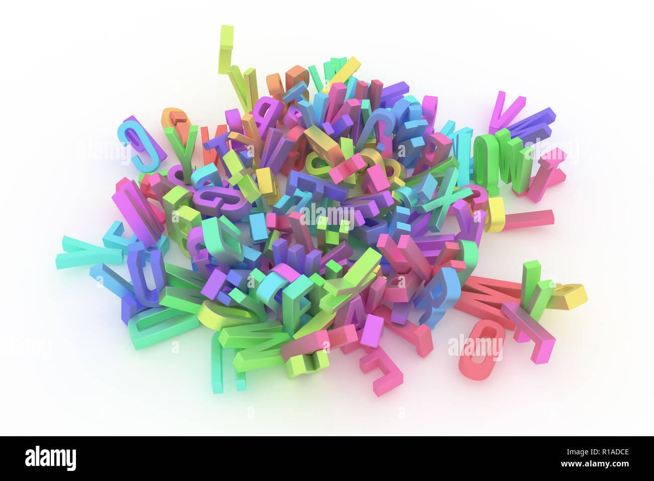 CGI typography, good for design texture or background, alphabet, letter ...