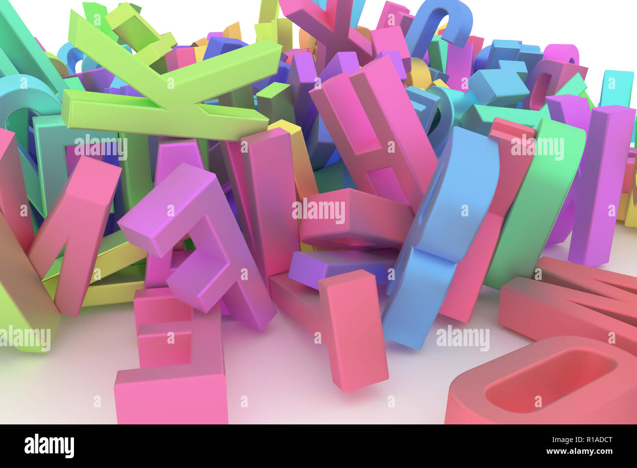 Background abstract CGI typography, good for design, alphabet, letter ...