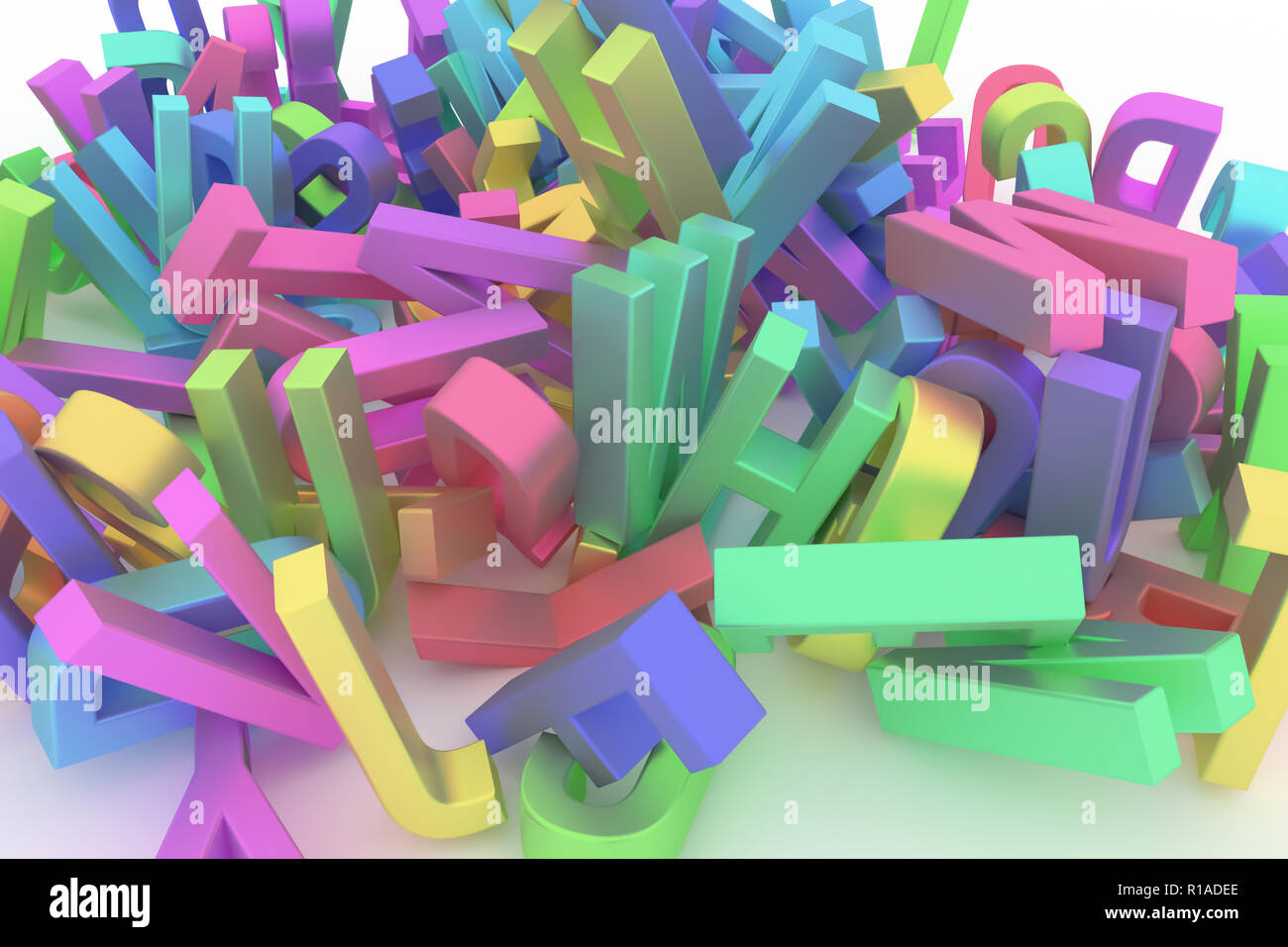 CGI typography, good for design texture or background, alphabet, letter ...