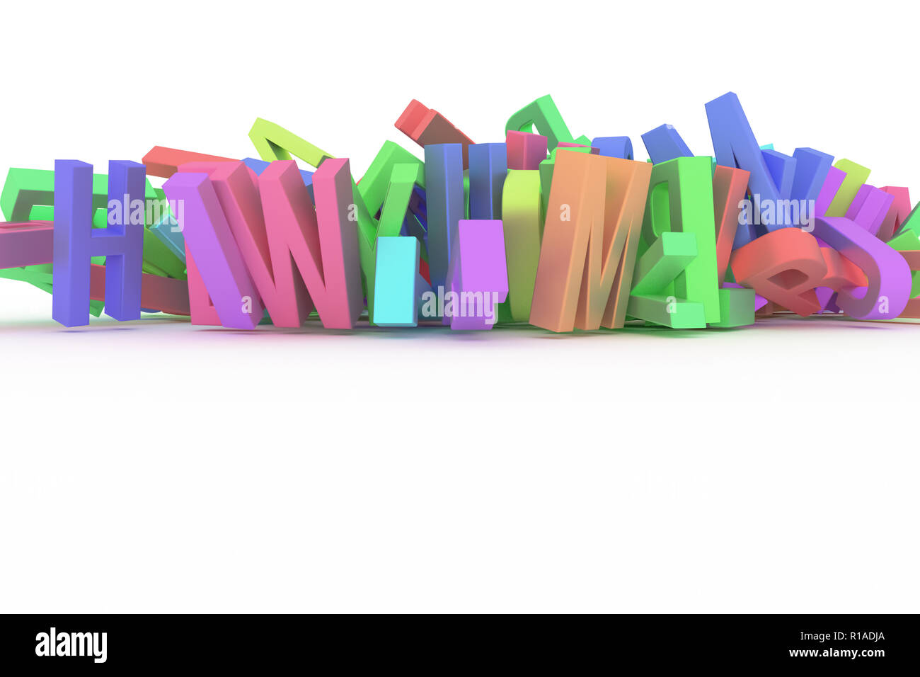 Abstract CGI typography, letter of ABC alphabetic character. Good for ...