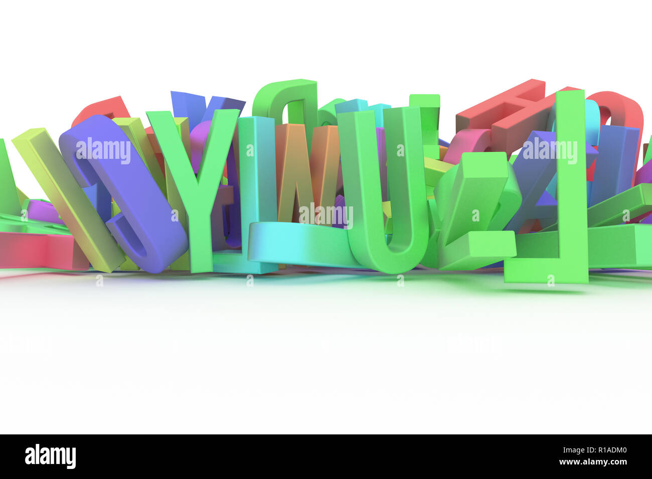 Abstract CGI typography, letter of ABC alphabetic character. Good for ...