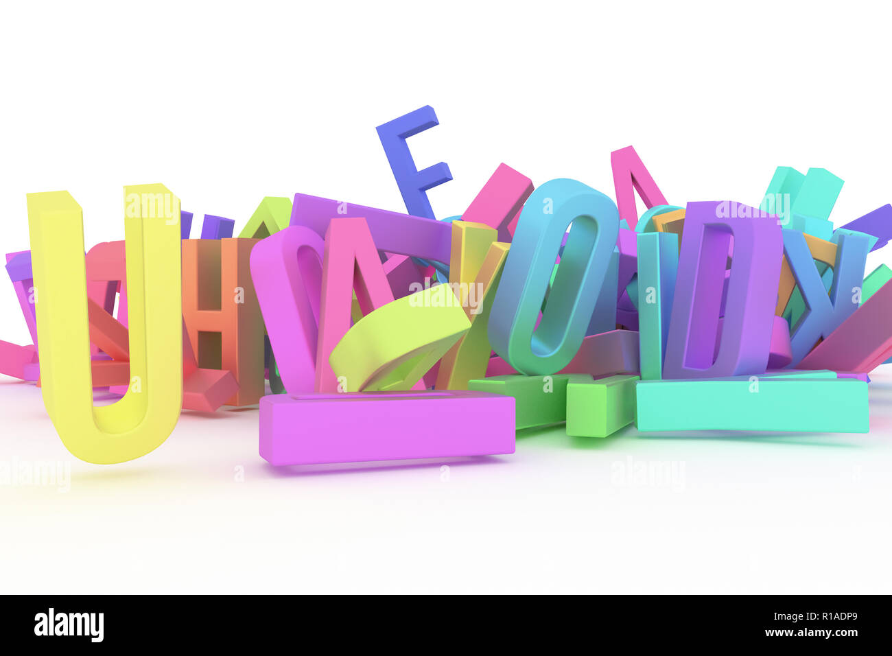 Background abstract CGI typography, good for design, alphabetic ...