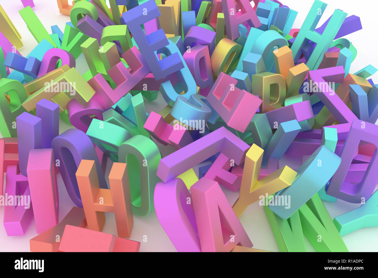Background abstract CGI typography, good for design, alphabetic ...