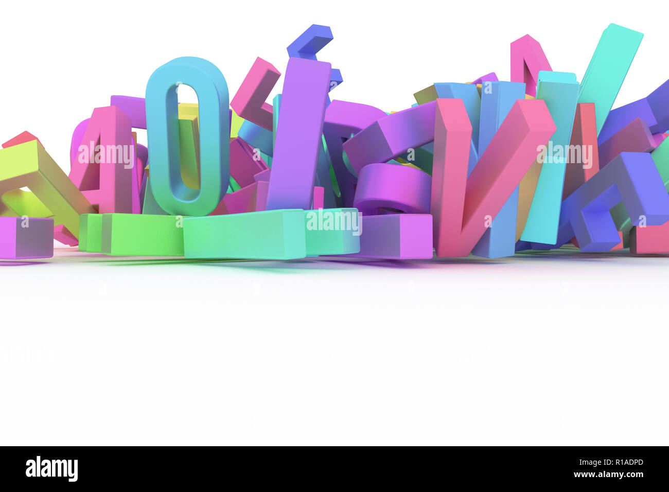 Background abstract CGI typography, good for design, alphabetic ...