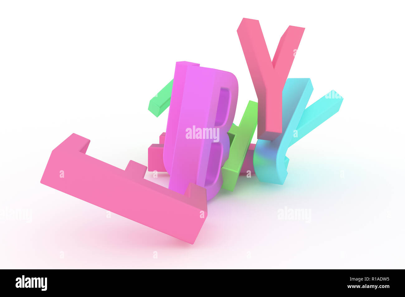 Background abstract CGI typography, good for design, alphabetic ...