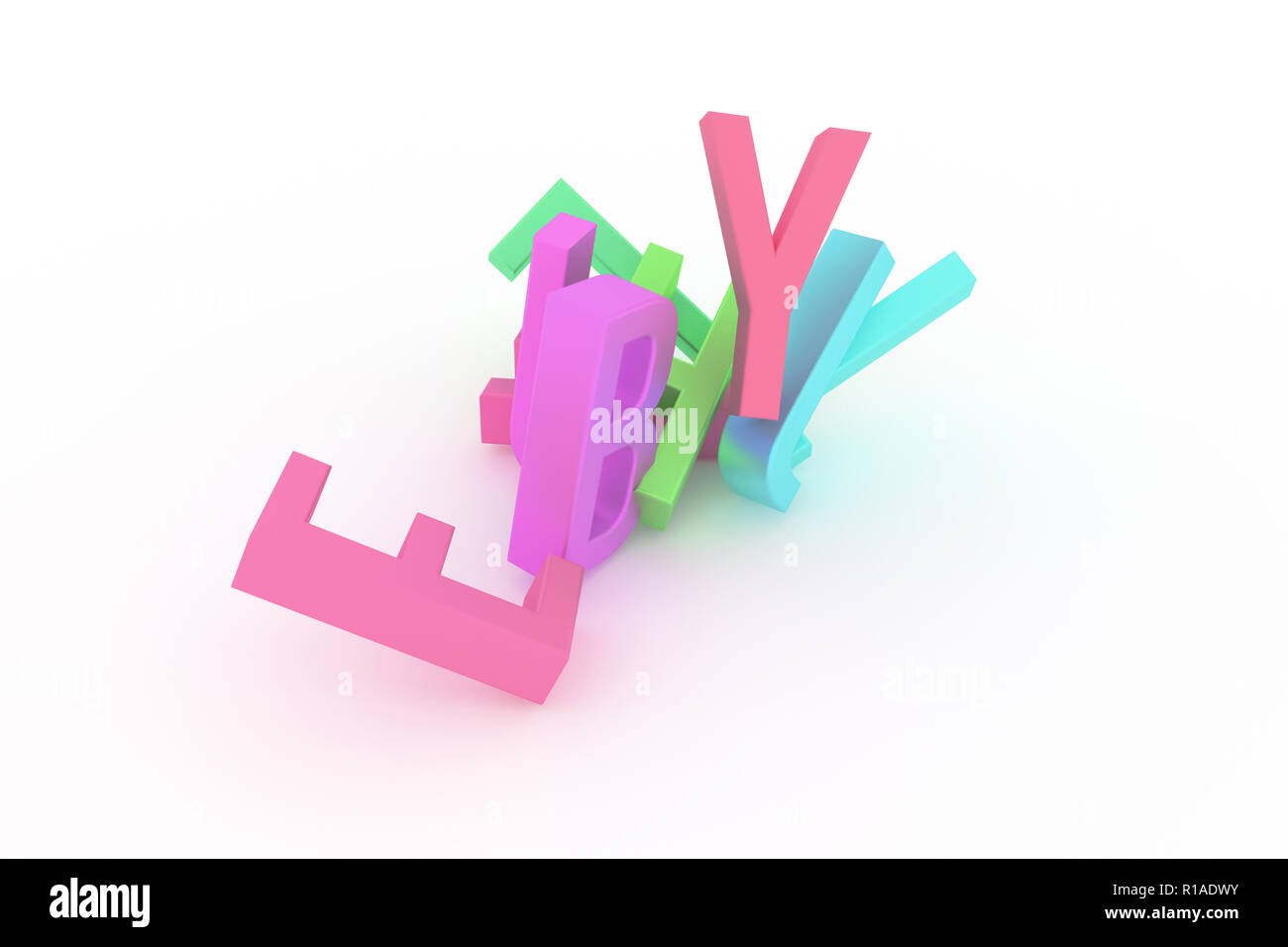 Alphabetic character for letter of ABC, illustrations of CGI typography ...