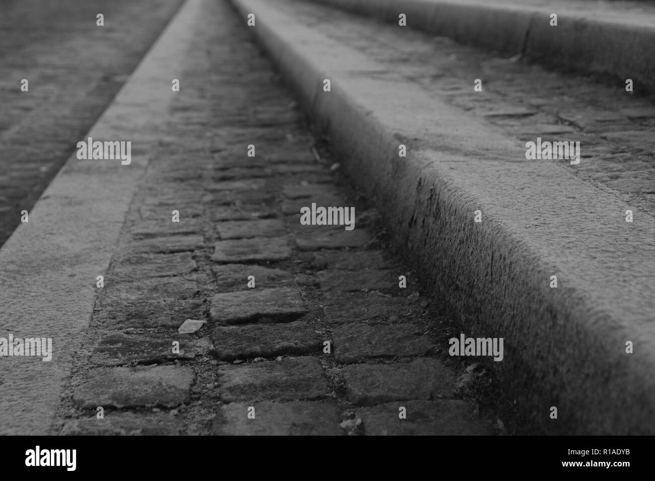 Pavement corner Black and White Stock Photos & Images - Alamy