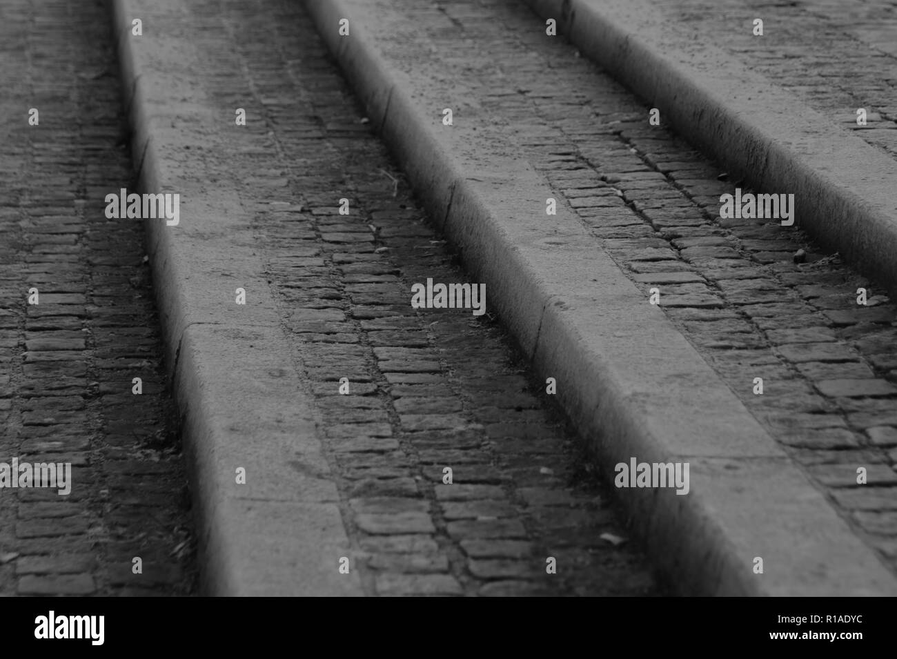 Pavement corner Black and White Stock Photos & Images - Alamy