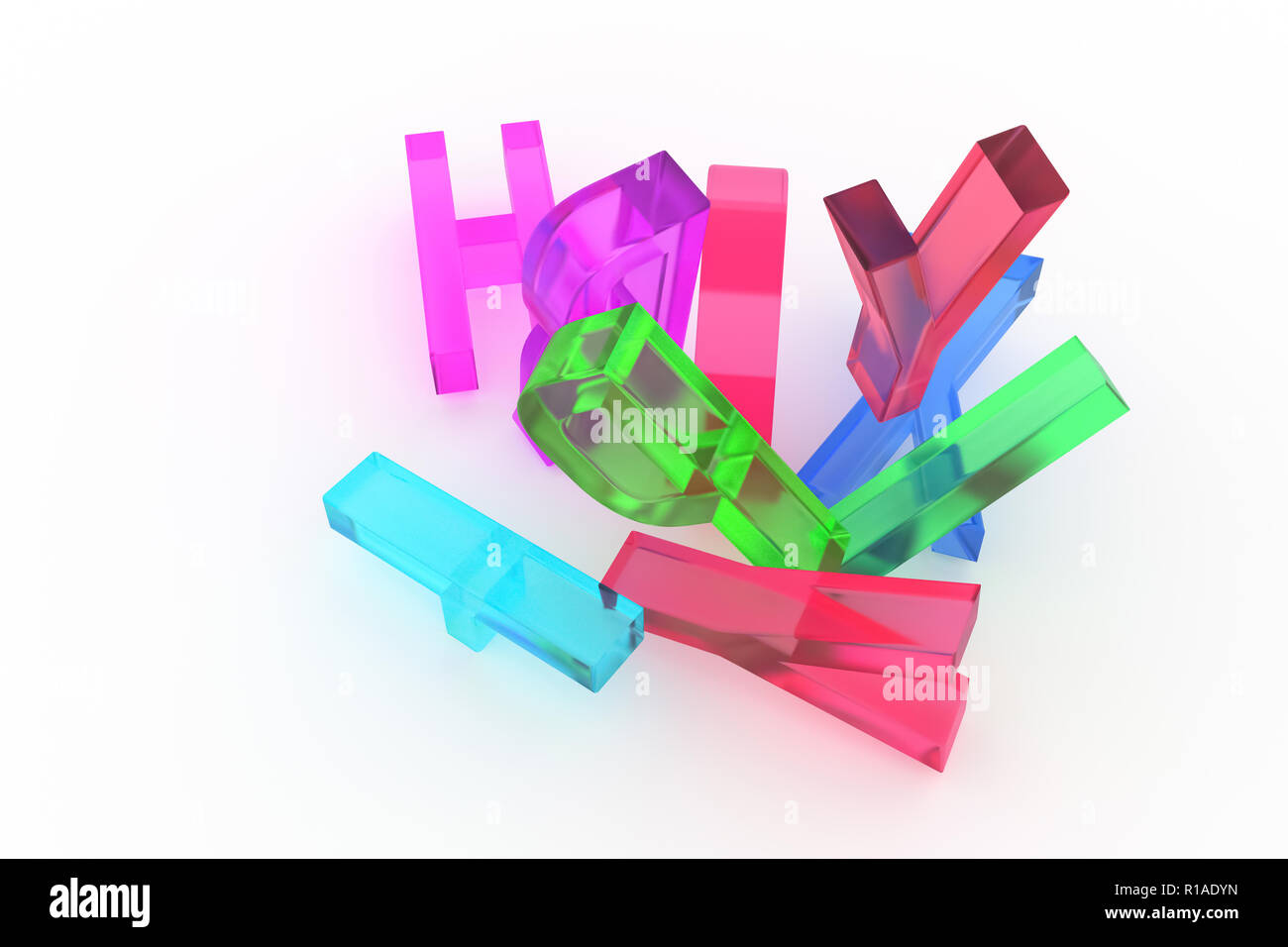 Abstract CGI typography, letter of ABC alphabetic character. Good for ...