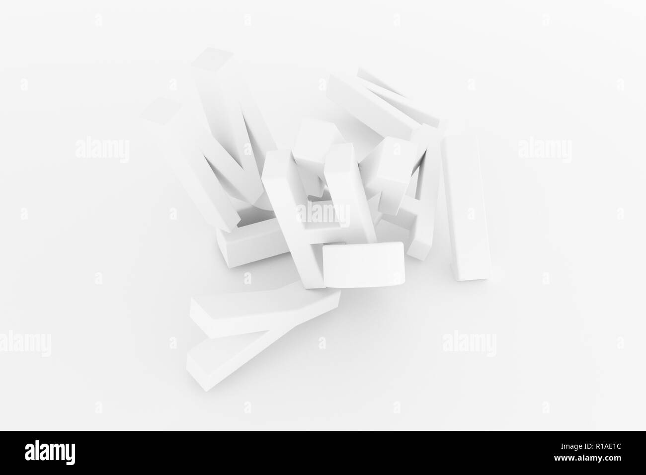 CGI typography, good for design texture or background, alphabetic ...