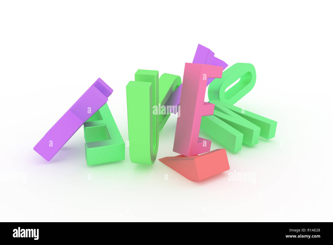 Background abstract CGI typography, good for design, alphabetic ...