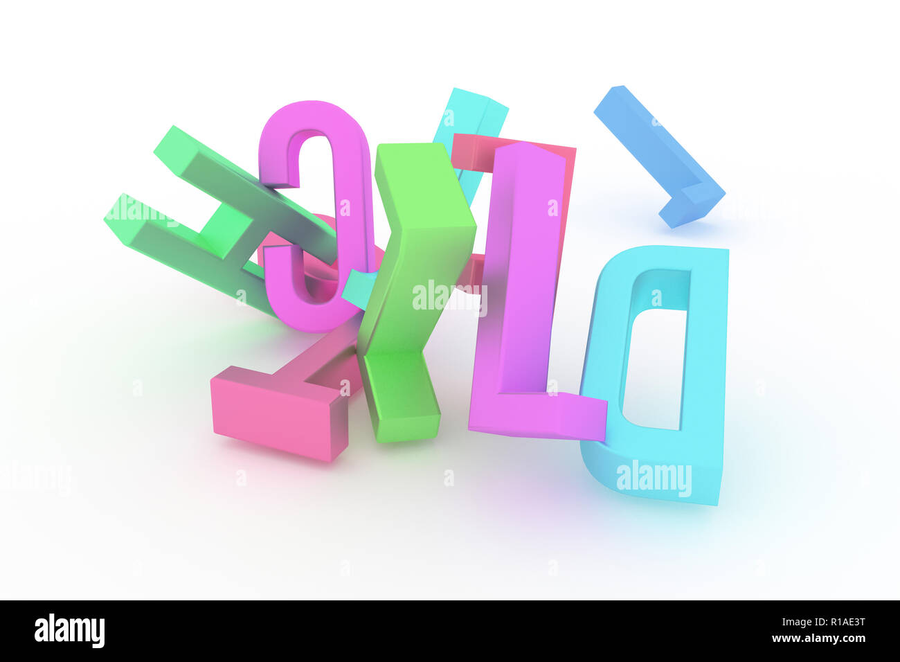 Abstract CGI typography, letter of ABC alphabetic character. Good for ...