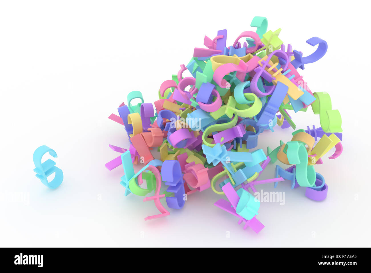CGI typography, good for design texture or background, currency sign ...