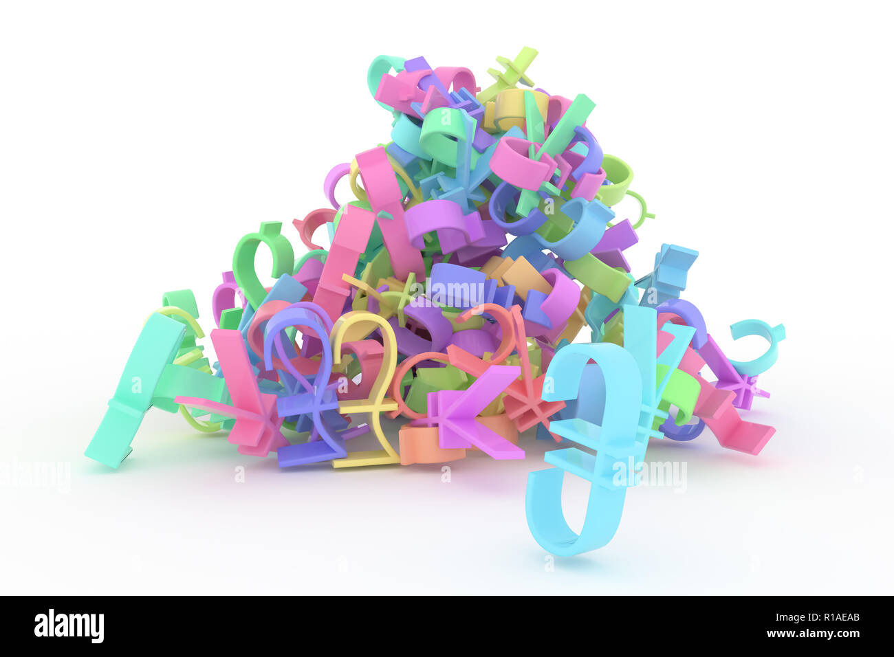 CGI typography, good for design texture or background, currency sign ...