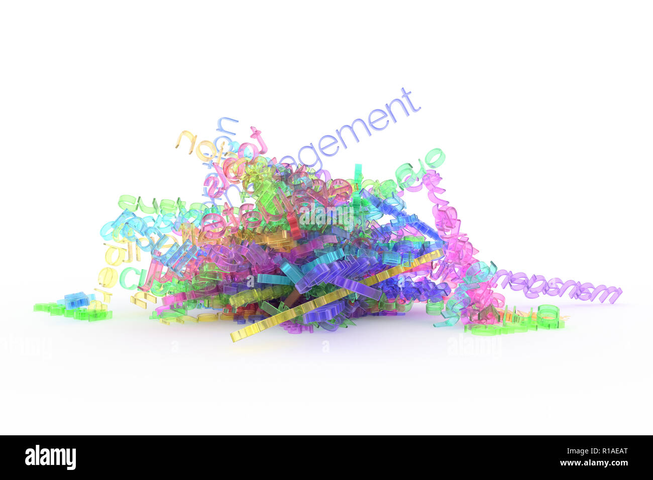 CGI typography, good for design texture or background, bunch of ...