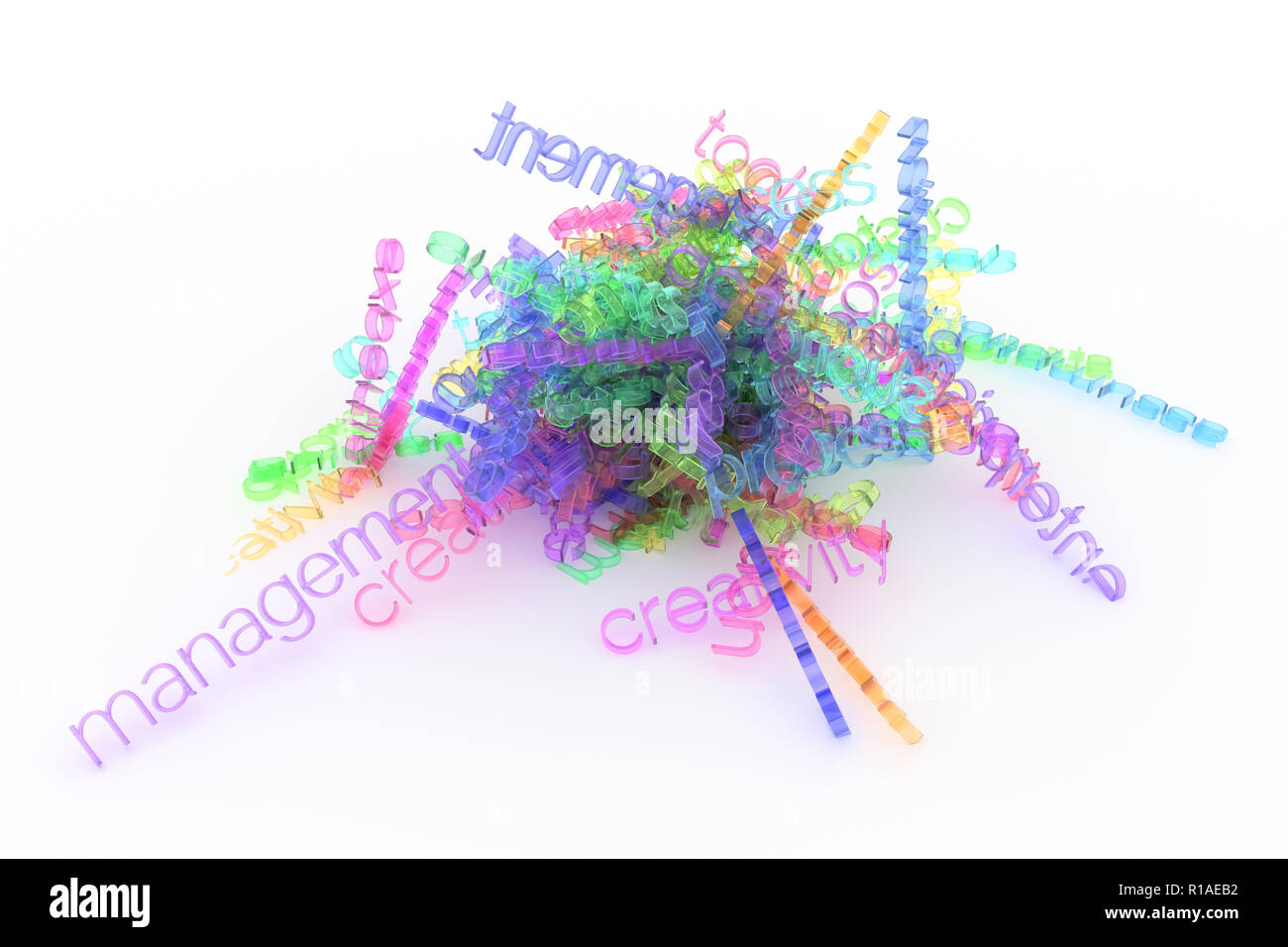 Background abstract CGI typography, good for design, bunch of business ...