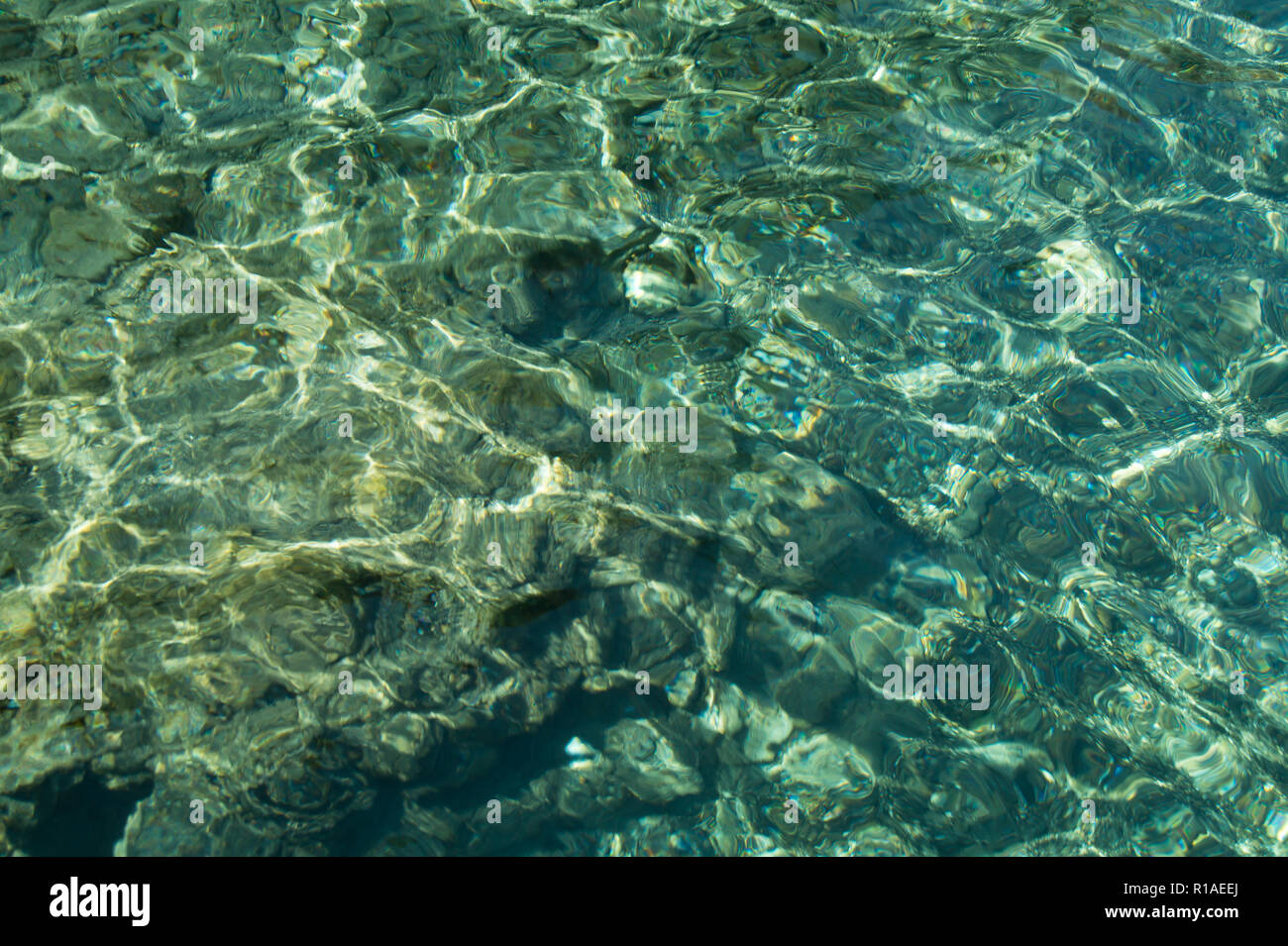 Clear turquoise water texture background Stock Photo - Alamy