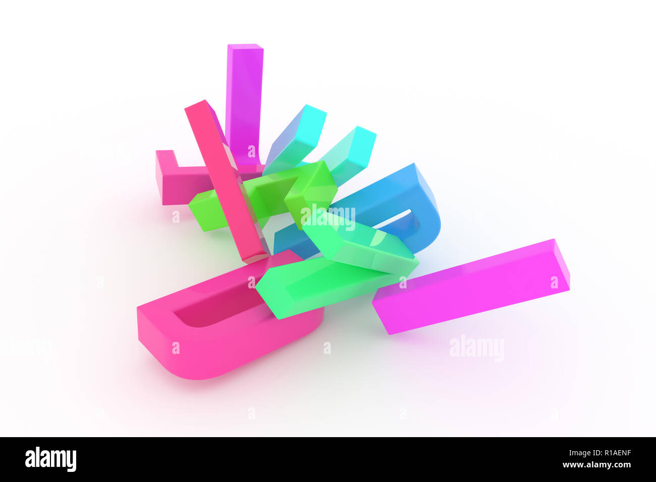 Background abstract CGI typography, good for design, alphabetic ...