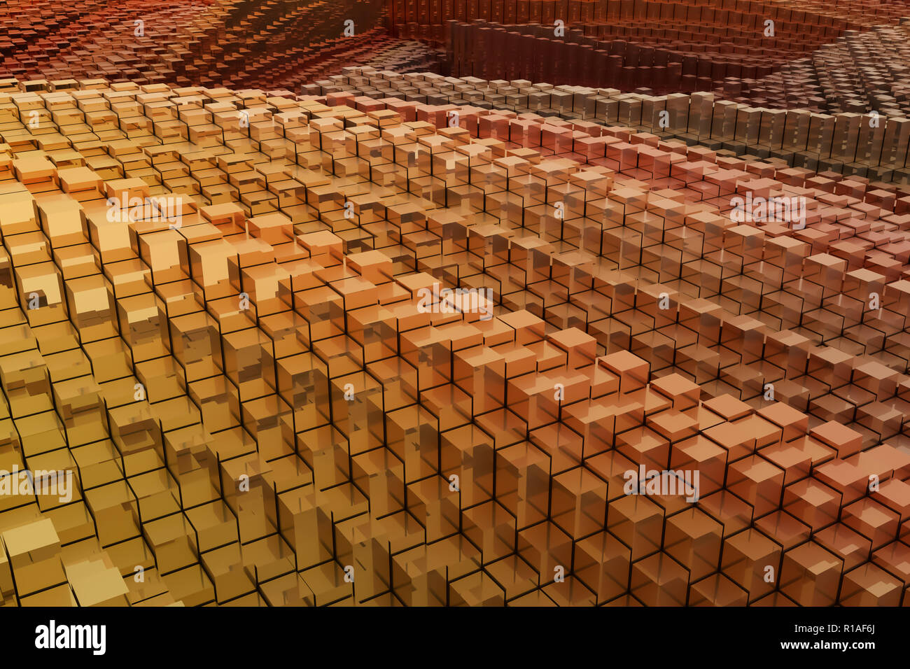 Shape composition, blocks, geometric structure. Decorative ...