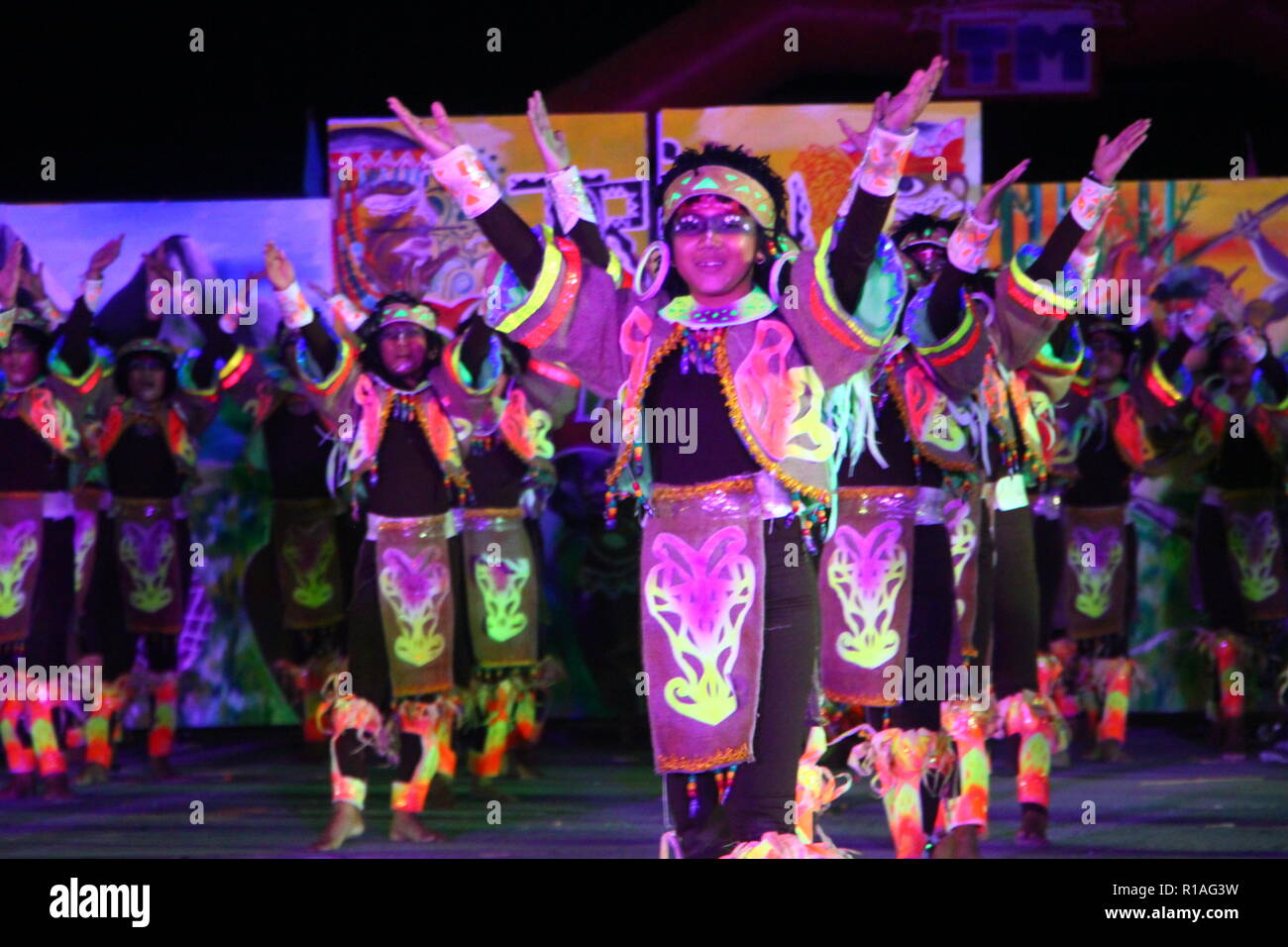 Students performed in front of Tanay Municipal Hall grounds during the ...