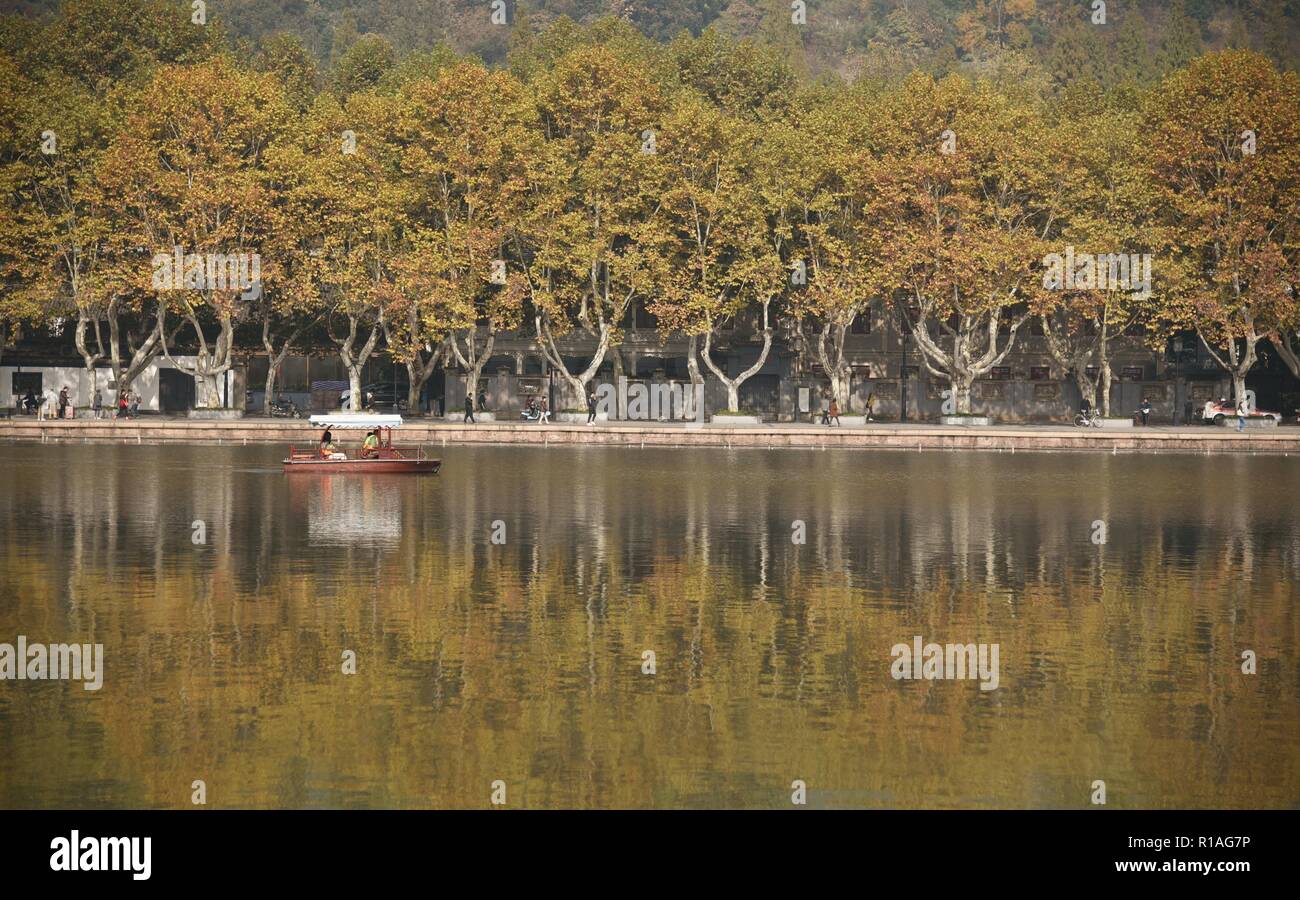 Autumn scenery of West Lake Scenic Area in Hangzhou Stock Photo - Alamy