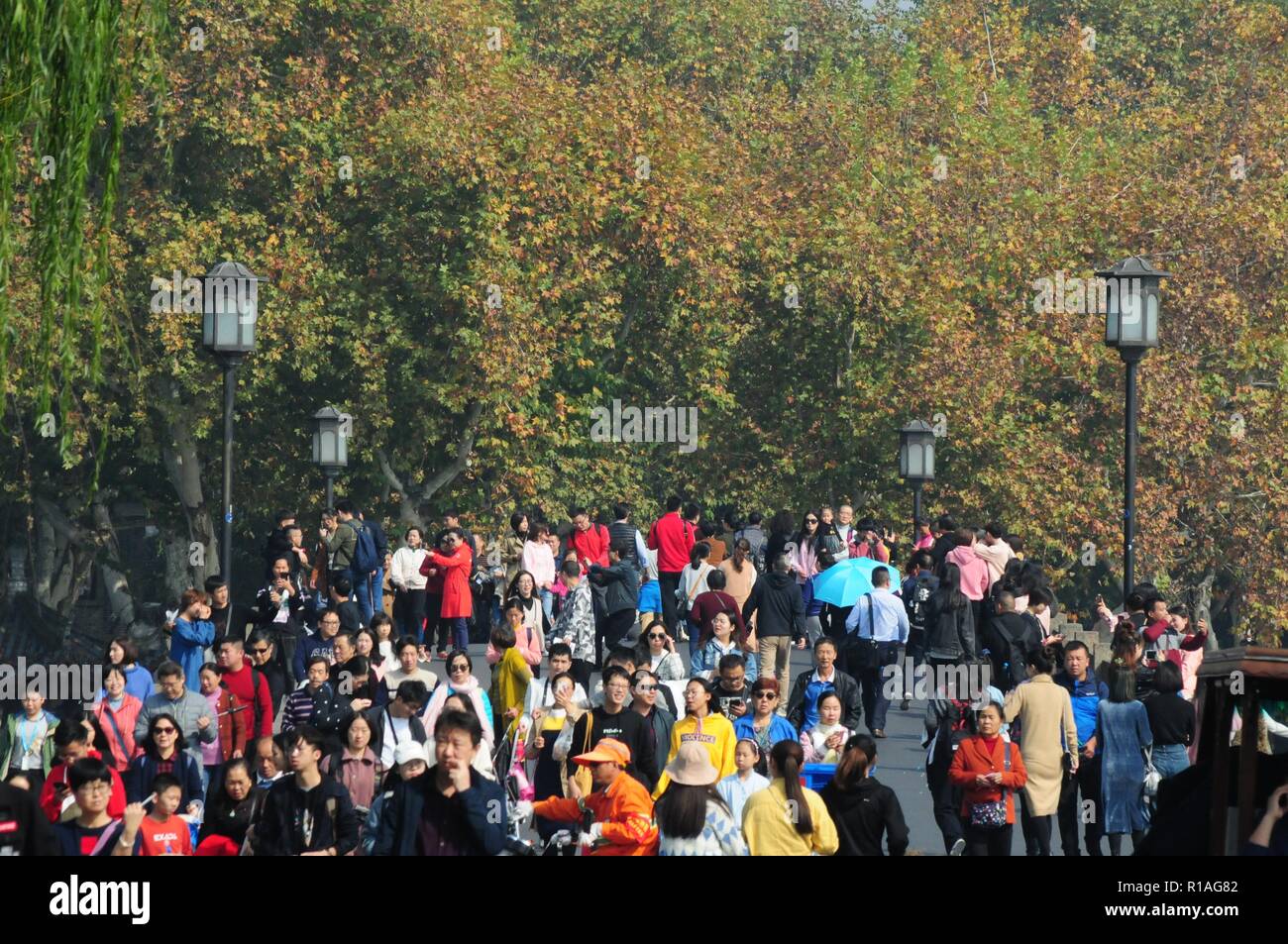 Autumn scenery of West Lake Scenic Area in Hangzhou Stock Photo - Alamy
