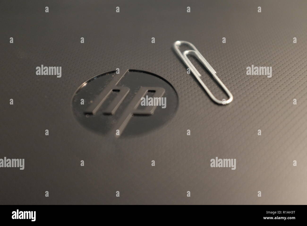 paper clip on top of a HP printer Stock Photo - Alamy