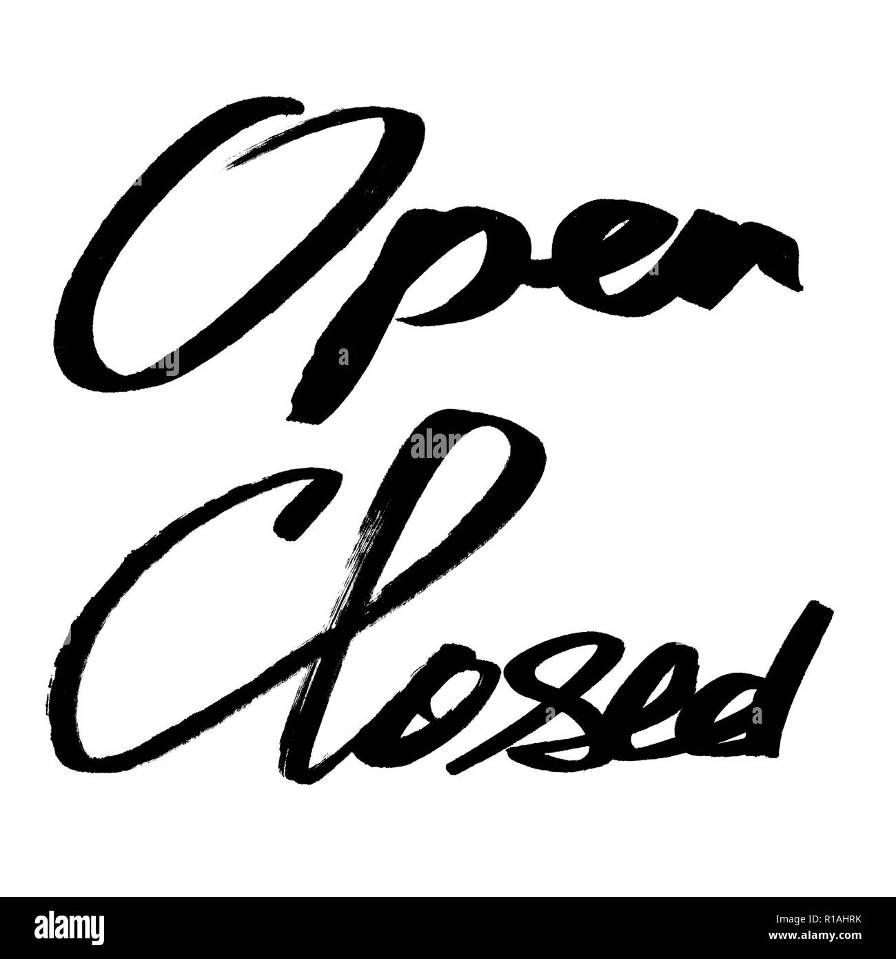 Drawn sign word hi-res stock photography and images - Alamy