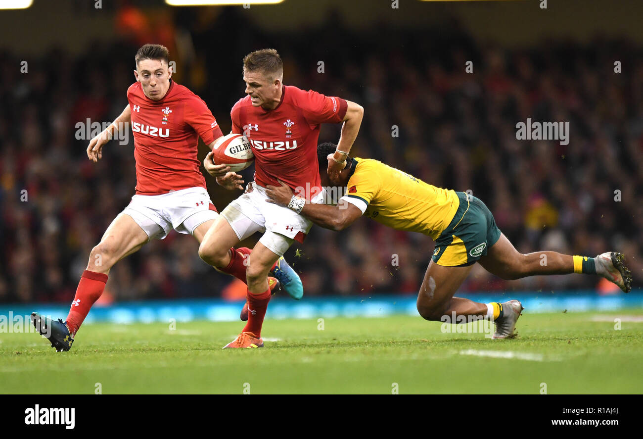 Wales' Gareth Anscombe during the Autumn International match at the ...