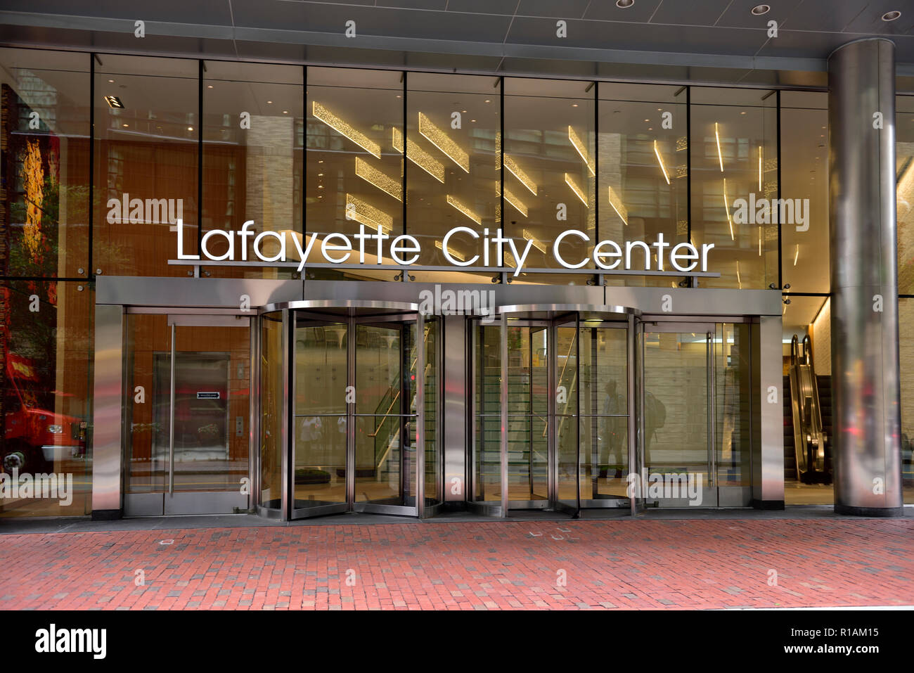 Entrance Lafayette City Center building downtown Boston Massachusetts ...